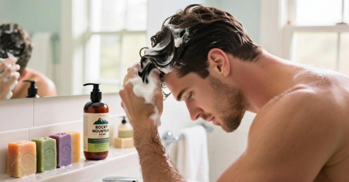 Rocky Mountain Soap Company Shampoo for Healthy Hair - Barber Model