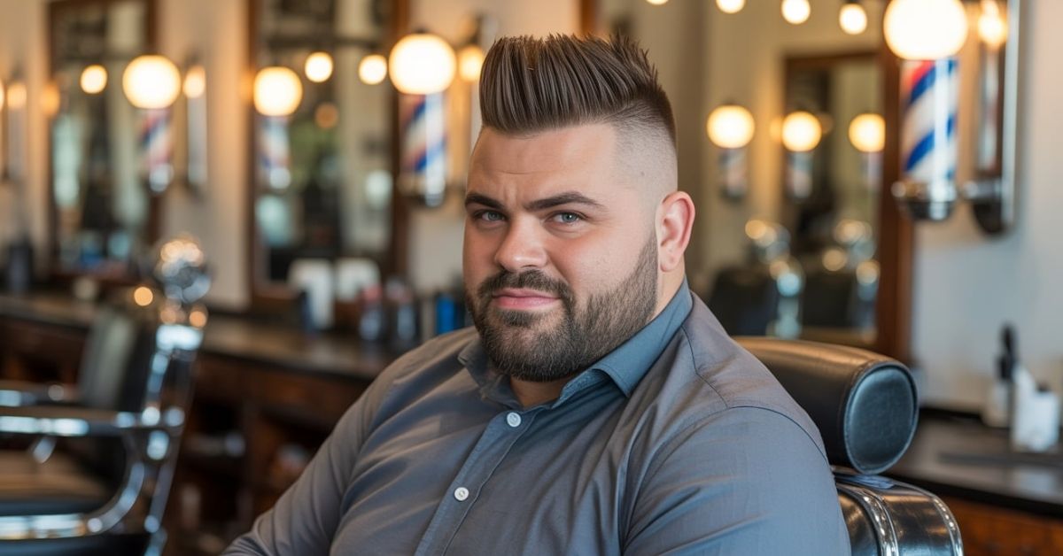 Best Haircuts for Fat Men to Look Sharp and Stylish - Barber Model
