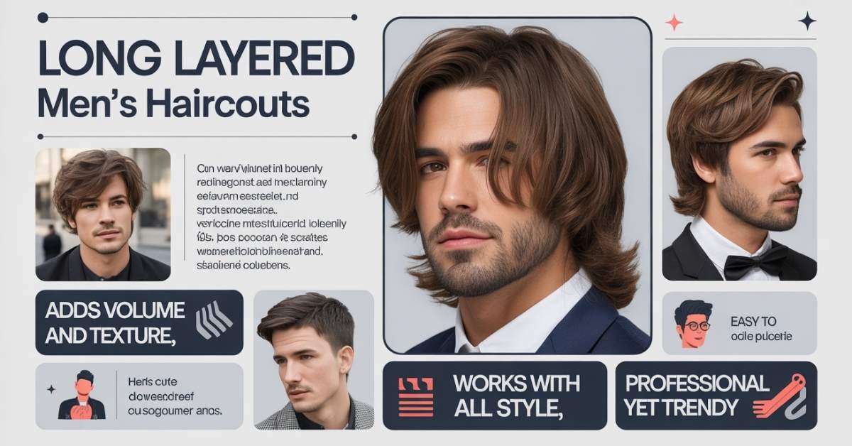 Stylish Long Layered Men’s Haircut Ideas to Try Now - Barber Model