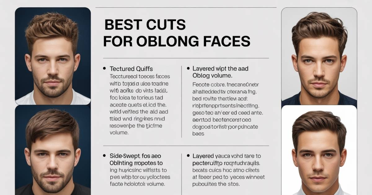 Best Haircuts for Oblong Faces Men Look Stylish - Barber Model